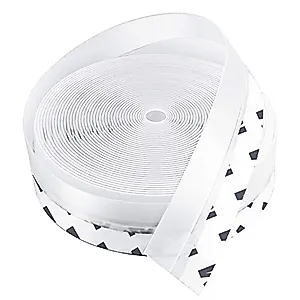 Weather Stripping Door Seal Strip,8M/26ft Door Strip Bottom for Doors Silicone Sealing Sticker Adhesive for Doors and Windows Gaps of Anti-Collision Silicone (25MM, Transparent)