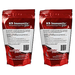 Aloha Medicinals K9 Immunity Plus, Immune Support Supplement for Dogs Over 70 lbs, Organic and Mushroom Enhanced Dog Health Supplies, Pack of 2, 90 Chews