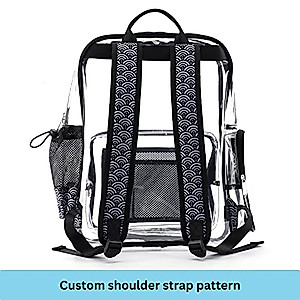 Extra Heavy Duty Clear Backpack, Transparent School Book Bag Boys and Girls, Thick Laptop Bags for for Adults, TPU Bookbags