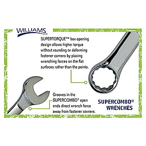 Williams 1216SC Super Combo Combination Wrench, 1/2-Inch