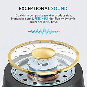 EarFun True Wireless Earbuds, Air Bluetooth Earbuds with IPX7 Waterproof with 4 Mic Wireless Charger, Qi-Certified 15W Max Fast Wireless Charging Pad Compatible with iPhone