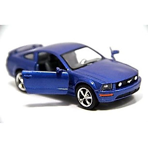 KiNSMART SetOf4 2006 Ford Mustang GT 5" 1:36 Scale Die Cast Metal Model Toy Car, Red, Yellow, Blue, Green