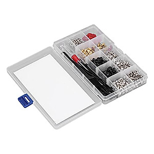 Computer Screw Parts, Long Time Usage Computer Screw Set Oxidation Resistance 10 Types 366 Pcs with Brush for Replacement