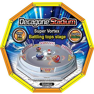 TOYMECA Decagon Battling Tops Stadium Large Size 25" Big Arena for 4~6 Kids