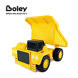 Boley Large Jumbo Dump Truck Construction Vehicle - Button Activated Lights and Sounds Construction Toy with Moveable Load Container - Perfect Car Truck Toy for Kids, Children, Toddlers