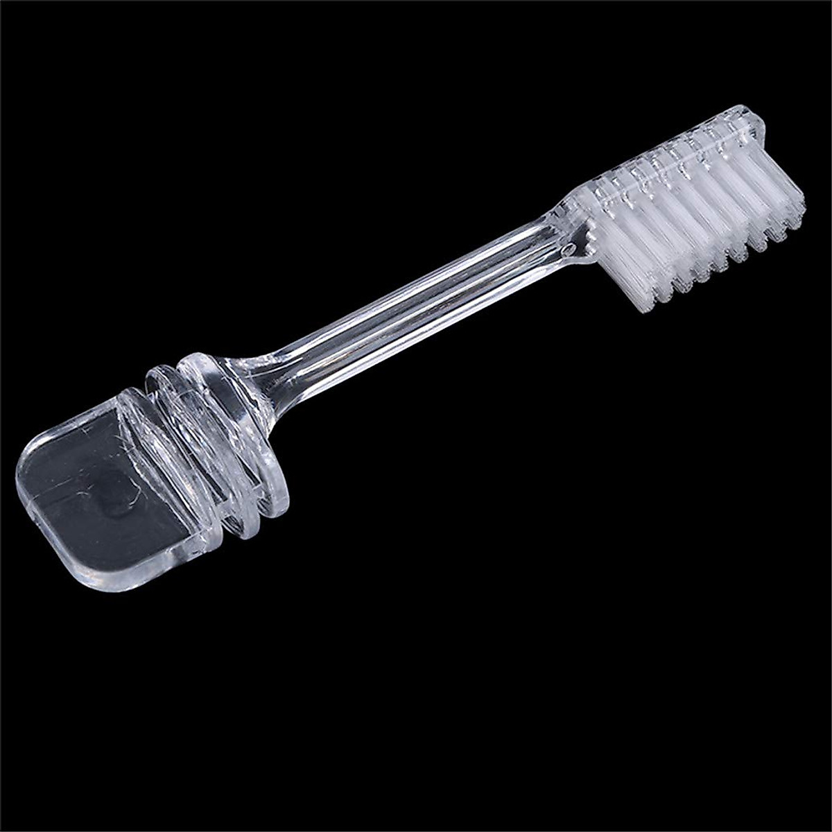 Kshcf Folding Toothbrush Plastic Transparent Portable Outdoor Travel Camping Foldable Teethbrush Soft Hair Solid Color Tooth Brush
