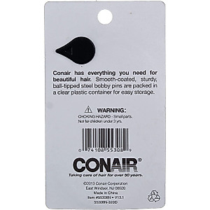 Conair Color Match Bobby Pins, Brown