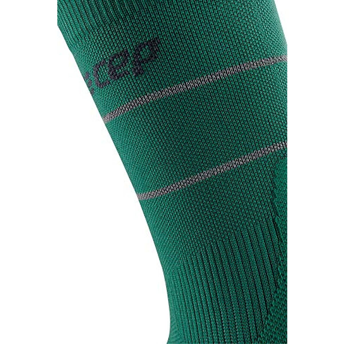 CEP Reflective mid-Cut Socks, Green, Men IV