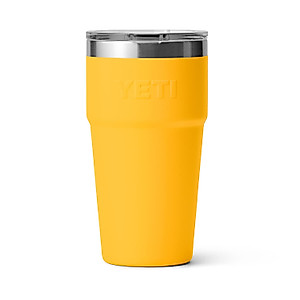YETI Rambler Stackable Pint, Vacuum Insulated, Stainless Steel with MagSlider Lid, Alpine Yellow