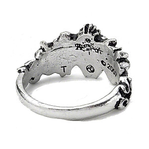 Alchemy Gothic Halloween Party Jewelry Betrothal Ring Size Q/8.5