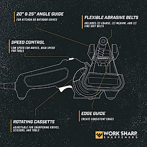 Work Sharp Knife & Tool Sharpener Mk.2 + Replacement Belt Kit