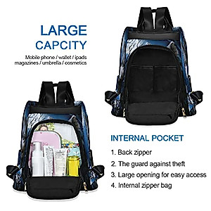 ALAZA Wolf Tree Moon Women Backpack Anti-theft Handbag Purse Travel Bag Fashion Shoulder Bags
