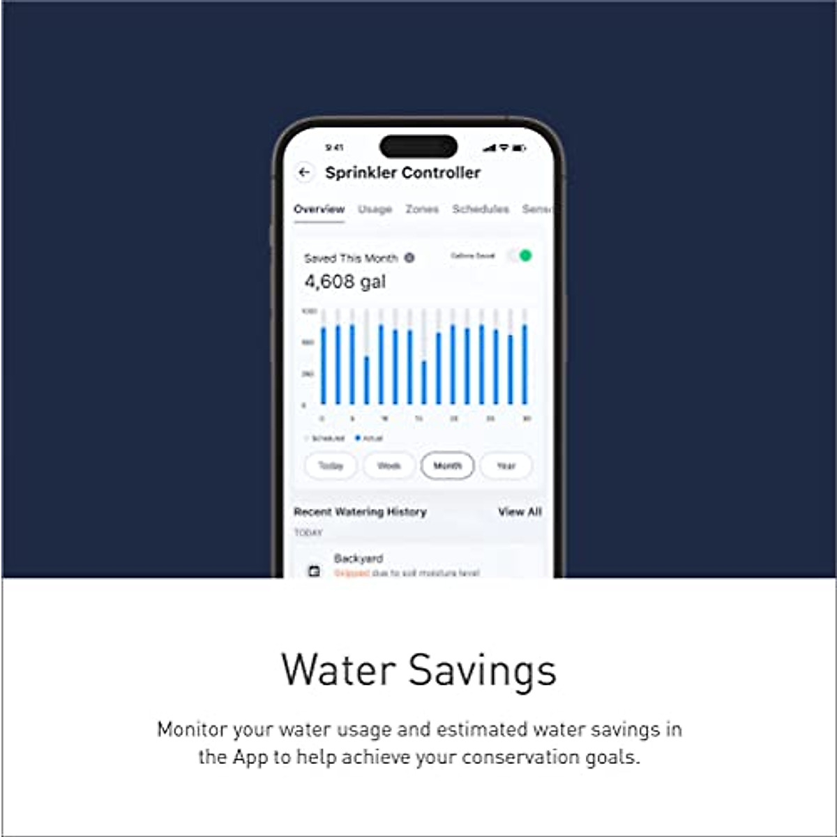 Moen WICNT008G1USA 8-zone Smart Sprinkler Controller, WI-FI Connectible, Automatic Water Timer, Smart Irrigation System, Scheduling, Adjustable, Shutoff, Easy to Install