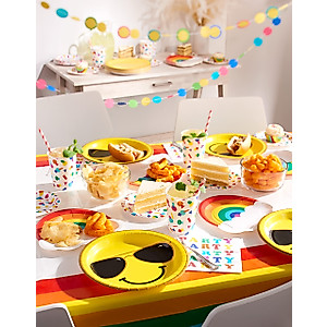 American Greetings Rainbow Party Supplies, Dessert Plates (36-Count)