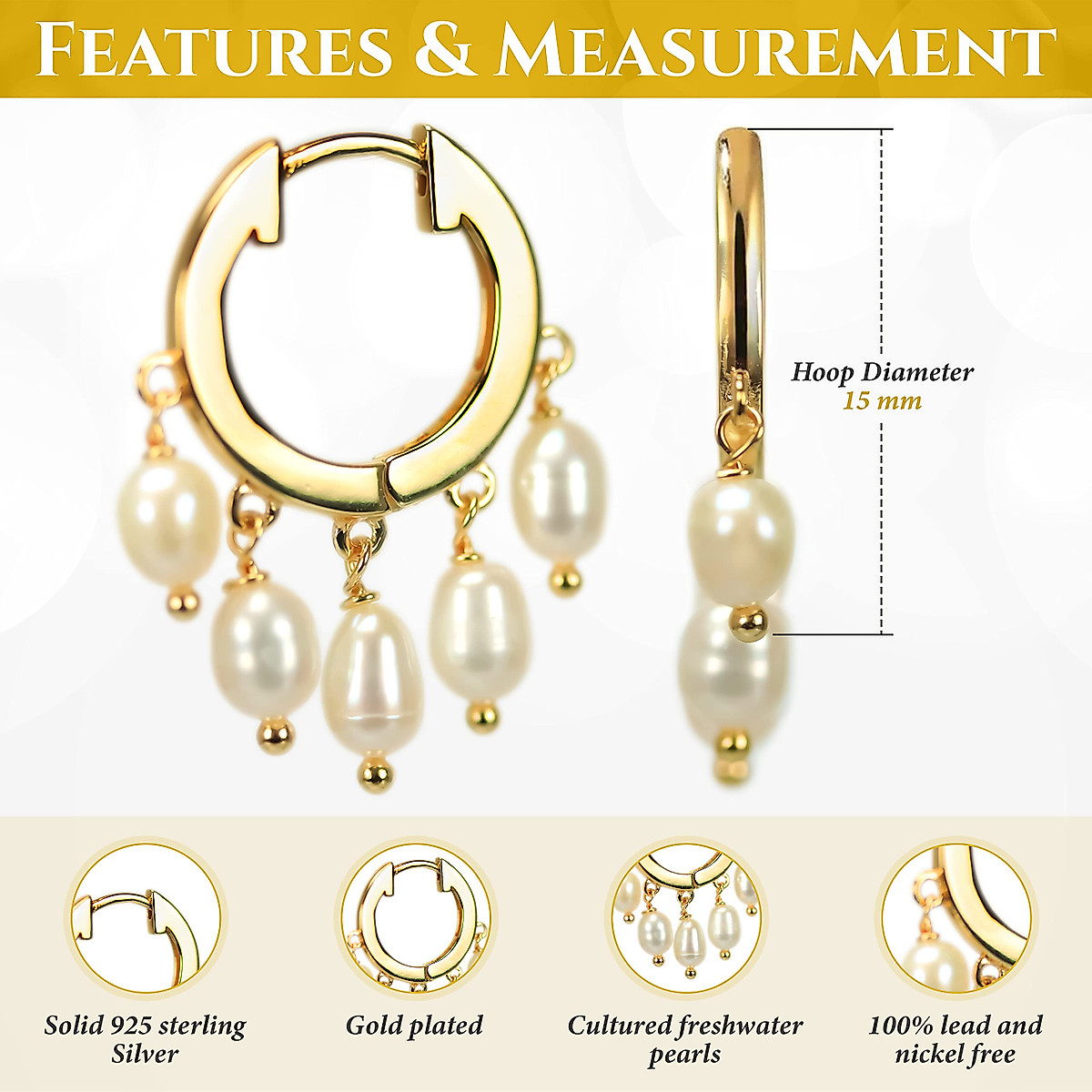 Pearl Hoop Earrings, Freshwater Pearl Earrings, Sterling Silver Pearl Earrings, Pearl Earrings Dangle, Pearl Drop Earrings, Gold Pearl Earrings, Bridal Earrings