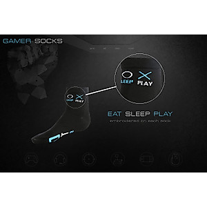 Gamer Socks, DND Gift Ideas, Best Gifts for Teenagers Boys, Presents, im Gaming Socks for Men (Blue Respawn)