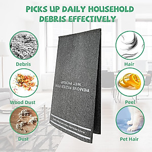 9 Pack 38737 Dust Filter Bags Replacement for Craftsman 2 to 2.5 Gallon Wet/Dry Vacuums and Powerhead Bucket Vac, with 3 Retaining Bands, Part# 9-38737/CMXZVBE38737