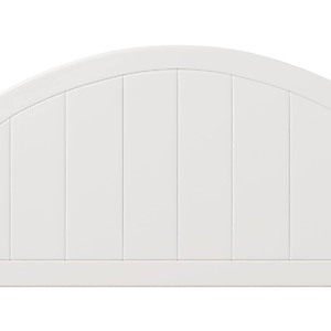 Full Size Platform Bed with Headboard and Footboard, Wood Full Bed Frames with Slat Support, Concise Style Full Size Bed for Kids,Teens, Adults, No Box Spring Needed (Milky White)