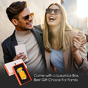 Torch Cigar Lighter with Triple Windproof Flame, Cigar Punch, Cigar Holder, Trendy Gift for Birthday Festival, Adjustable & Refillable Butane Cool Lighters for Smoking, Candles, Outdoors