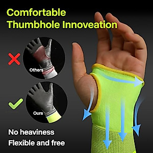Schwer AIR-SKIN Arm Sleeves S901 for Thin Skin and Bruising, ANSI A6 Cut Resistant Arm Protectors for High Risk Work, UPF50+ UV Protection Cooling Farmer Sleeves for Gardening, Lightweight, Breathable