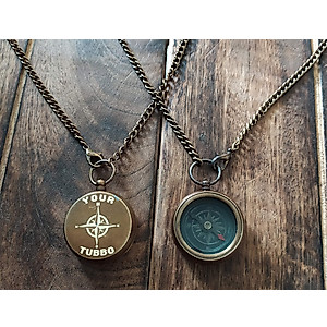 PORTHO Your Tubbo Your Tommy Compass Necklace, Friendship Love Pendent Compass, Your Tubbo Compass Locket Mine-Craft, mcyt, mine-craft love, 2d games lover