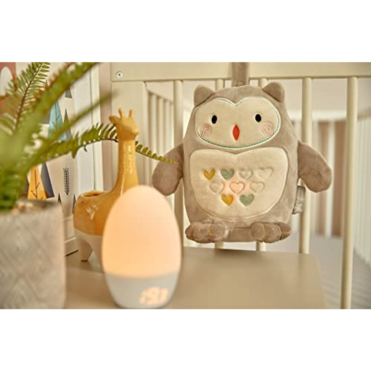 Tommee Tippee Rechargeable Light & Sound Sleep Aid - Ollie The Owl, Grey
