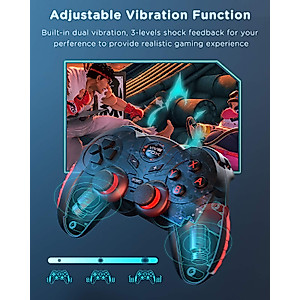 Vivefox Wireless Switch Pro Controller for Nintendo Switch/Lite Switch Wireless Controller Remote Gamepad Replacement for Nintendo Switch with 6-Axis Gyro, Dual Vibration, Motion Control