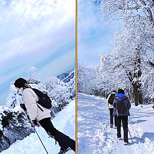 YAPJEB Leg Gaiters, Waterproof Snow Boot Gaiters for Hiking Skiing Hunting Climbing, Ajustable Shoes Cover for Men & Women(Black - S)