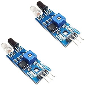 DIYables Infrared Obstacle Avoidance Sensor for Arduino, ESP32, ESP8266, Raspberry Pi, 2 Pieces