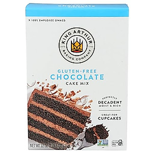 King Arthur Flour Cake Mix, Gluten Free Chocolate, 22 oz