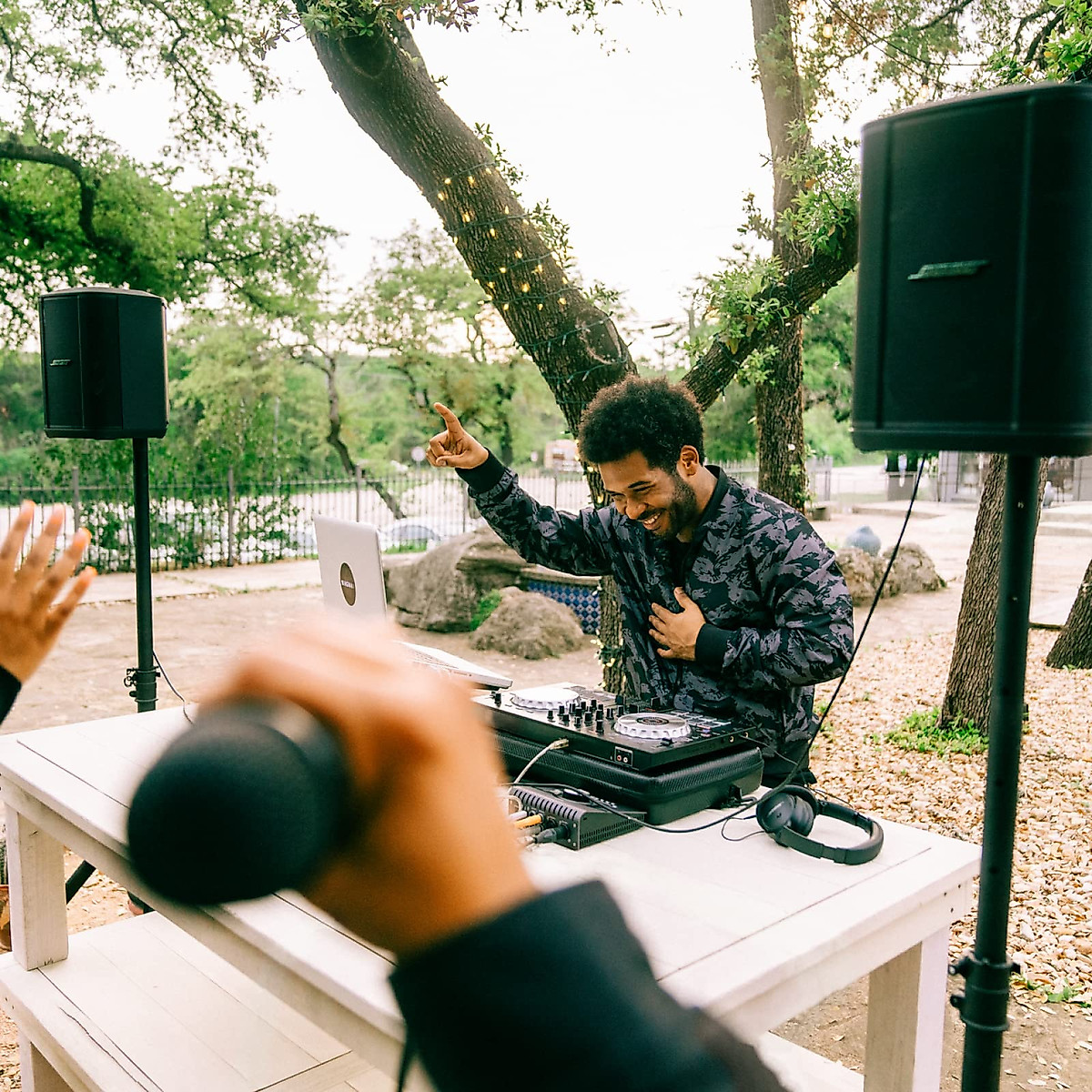 Bose S1 Pro+ Portable Bluetooth Speaker Wireless PA System, Black, and XLR Wireless Mic/Line Transmitter