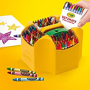 Crayola Ultimate Crayon Box Collection (152ct), Bulk Kids Crayon Caddy, Classic & Glitter Crayons, Gifts, Ages 3+