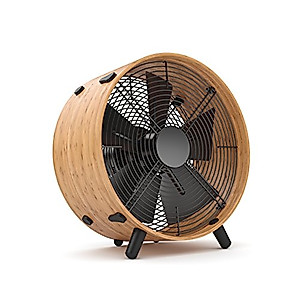 Stadler Form fan Otto, with eco-friendly bamboo ring, three speed levels, adorns home or office, 55 W