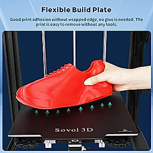 Sovol 3D SV05 Metal Frame Metal Direct Drive Extruder FDM 3D Printer with Upgraded 32-bit Silent Mainboard CR Touch Auto Leveling Flexible Build Plate 220 * 220 * 300mm