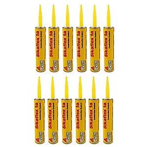 Sika, Sikaflex 1A, One Part Polyurethane Caulk, Sealant / Adhesive, 10.3 Fl Oz, Color: Dark Bronze - Twelve Pack