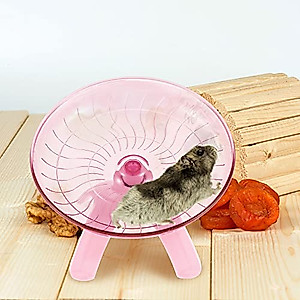 Mipcase Small Animal Exercise Wheels Hamster Wheels, Hamster Silent Chinchilla Wheel Household Rat Wheel Hedgehog Wheel Flying Saucer, Hamster Hamster Wheel