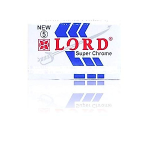 Lord Super Chrome Double Edge Safety Razor Blades, 100 blades (20x5)