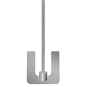 Caframo U-Shaped Mixing Paddle; 4" x 4" Blade, 36"L Shaft, Stainless Steel