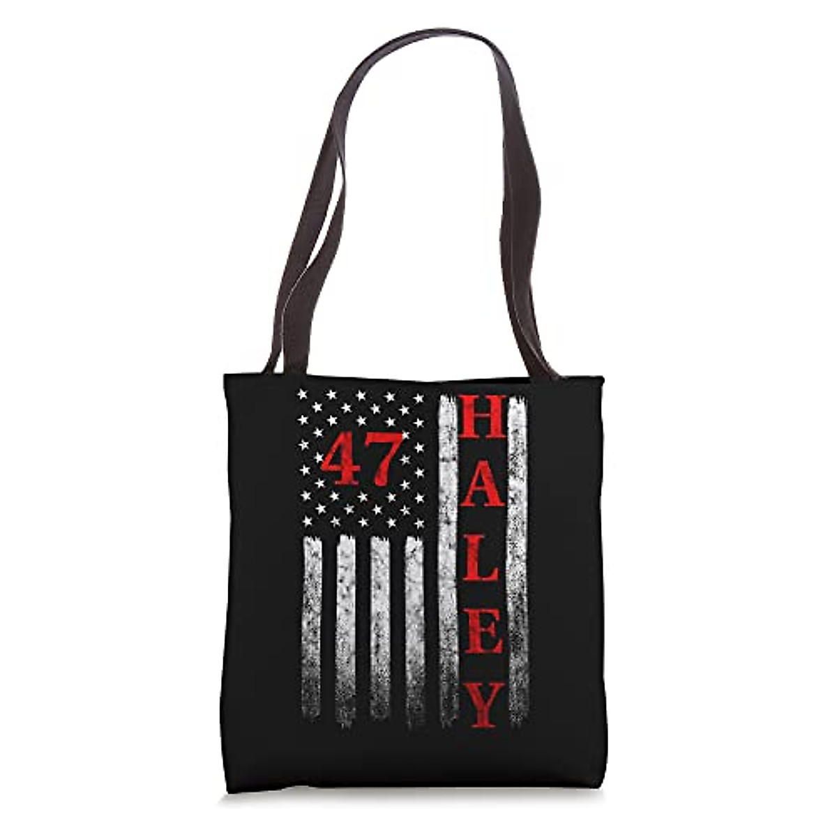 Nikki Haley 2024 American Flag USA Flag President Campaign Tote Bag