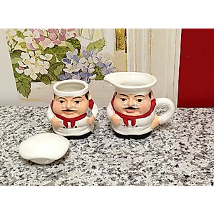 Fat Chef Sugar and Creamer Set