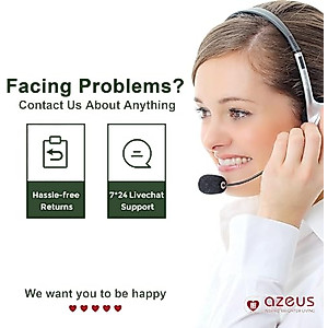 AZEUS True HEPA Air Purifier for Home, Up to 2160 sq ft Large Room, UV light | Ionic Generator | Office or Commercial Filter 99.97% Pollen Smoke Dust Pet Dander Auto Mode Sensor