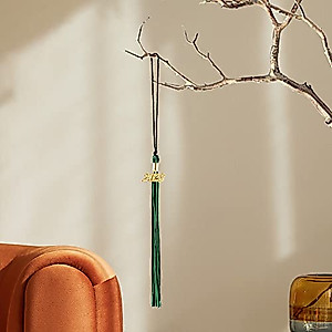 2PCS 2023 Graduation Tassels, 2023 Graduation Tassel with Gold 2023 Year Charm, Graduation Hat Decoration Tassel for Graduates, 2023 Tassel for Graduation Party Ceremonies Gift(Green and Black)