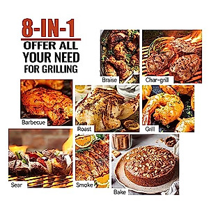 Z GRILLS 2023 Newest Pellet Grill Smoker with PID 2.0 Controller, Meat Probes, Rain Cover, 450E