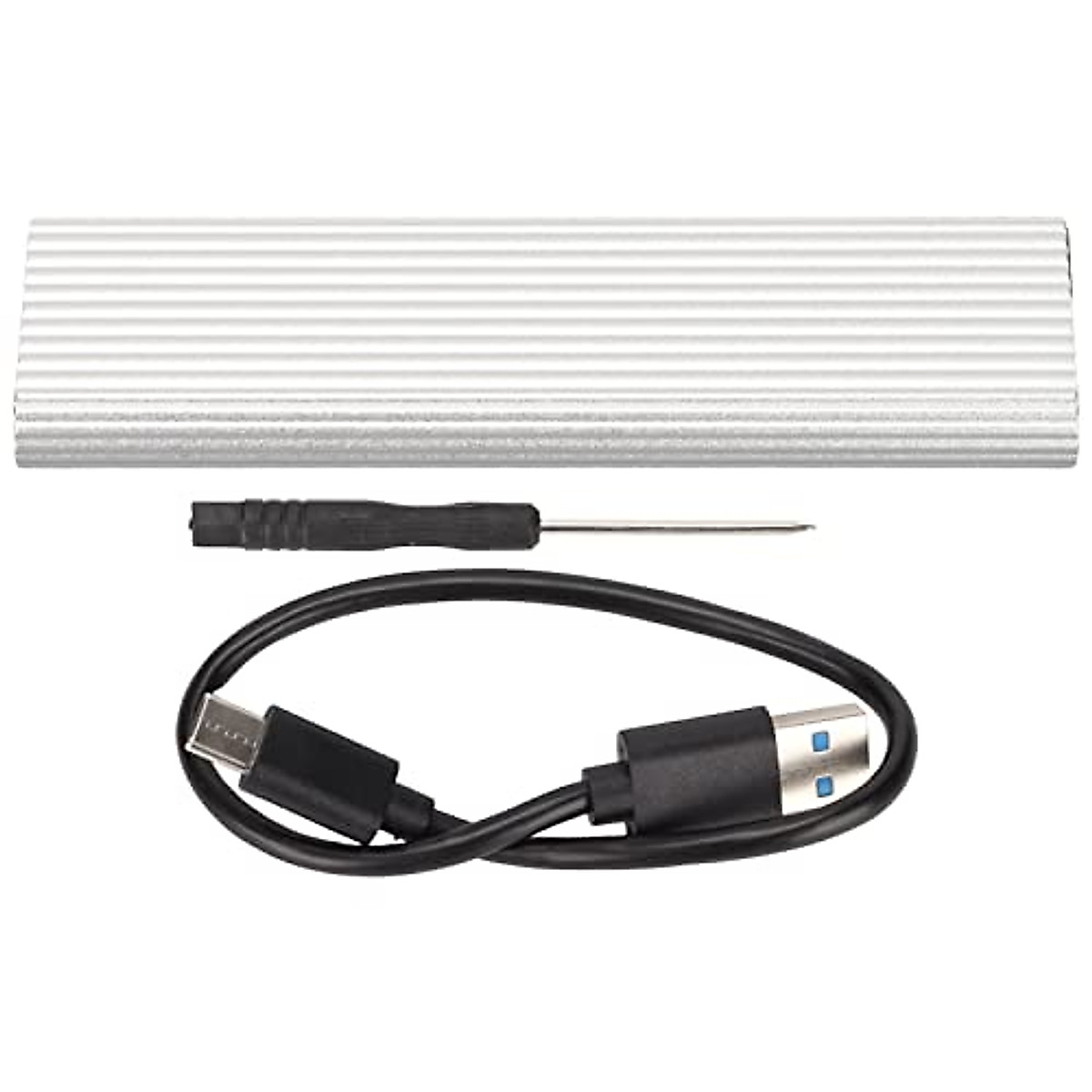 M.2 SSD Enclosure, SSD Enclosure Light Weight Type C Interface Aluminum Alloy for Office