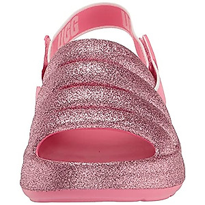 UGG Kids K Sport Yeah Glitter Sandal, Pink, 9 US Unisex Toddler