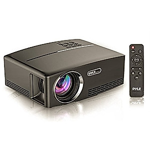 Pyle Multimedia Home Theater Projector - Portable HD 1080p LED with USB HDMI Digital Data System Projection for Entertainment Video Photo Game Full Cinema Movie in Your Laptop - PRJG98