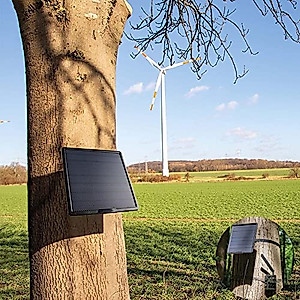 X-TRACKER Trail Camera Solar Panel, 10W Solar Panel Battery Charger Kit 12V/9V/6V with Build-in 25000mAH Rechargeable Lithium Battery IP66 Waterproof Hunting Accessory (Weather Resistant)