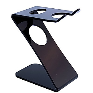 Jojomis Mens Shaving Brush Tools Stand Holder Rack Z Shaped Black