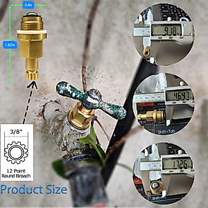 Tfuehn Bonnet PK1100 Brass Globe Valve Faucet Stem Assy for Arrowhead Hose Bibs, Boiler Drains & Sill Faucets