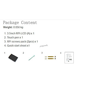 3.5 inch 320*480 Resistive Touch Screen TFT XPT2046 LCD compatible with Raspberry Pi 1/2/3 Model B B+ A+ Raspbian Video Photo Display System @XYGStudy